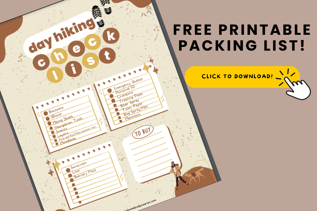 The ONLY Day Hiking Packing List You Will Need! - The Homebody Tourist